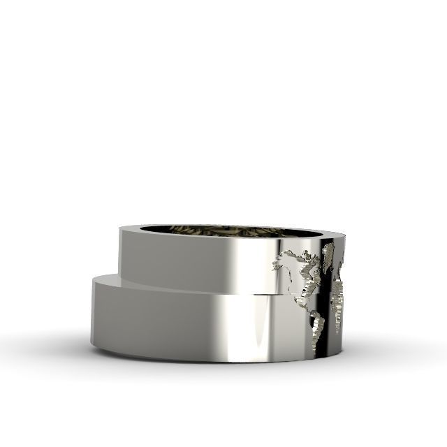 RING WORLD MAP 3D model 3D printable | CGTrader