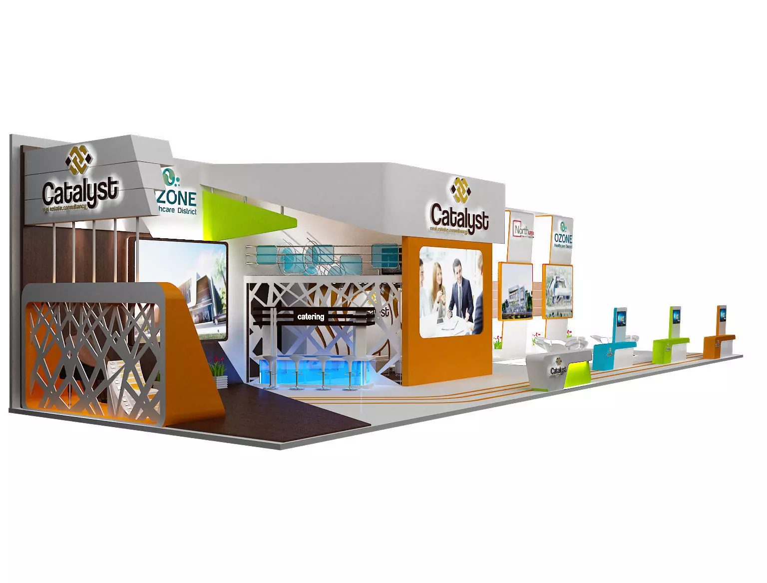 Booth Exhibition Stand a329 3D model | CGTrader