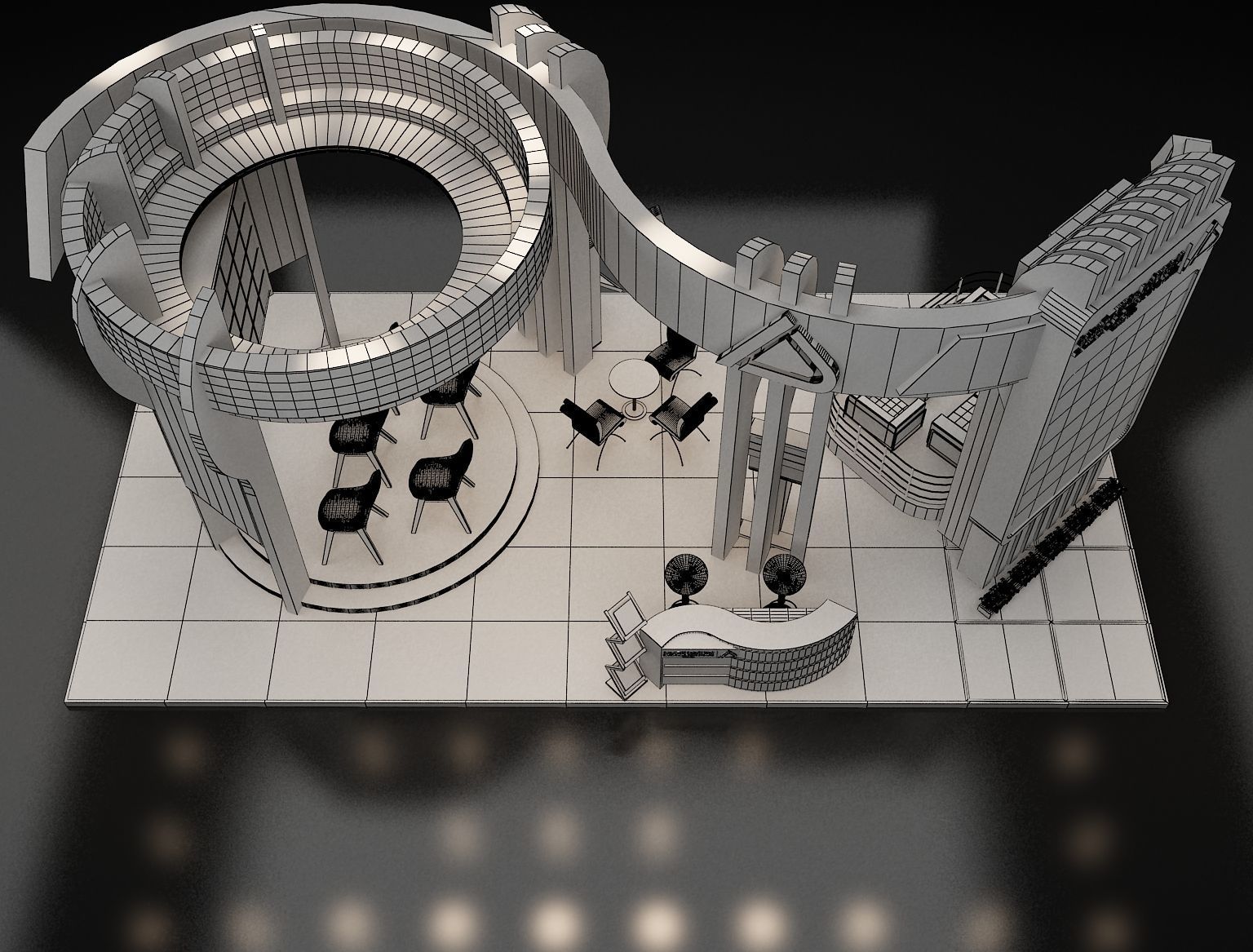 Booth Exhibition Stand a306 3D model | CGTrader