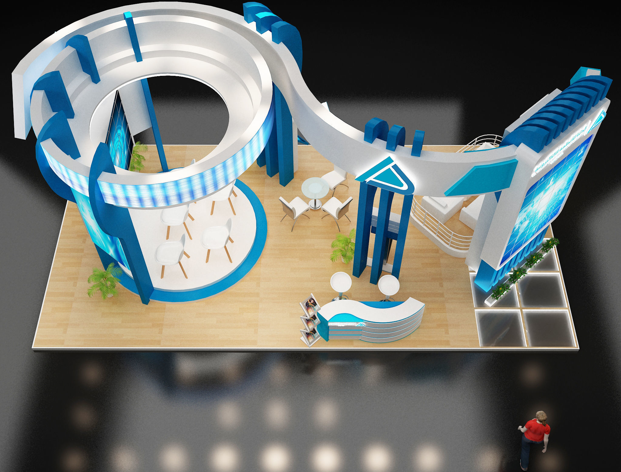 Booth Exhibition Stand a306 3D model | CGTrader