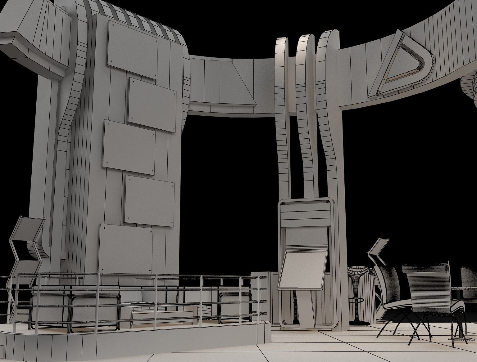 Booth Exhibition Stand a306 3D model | CGTrader