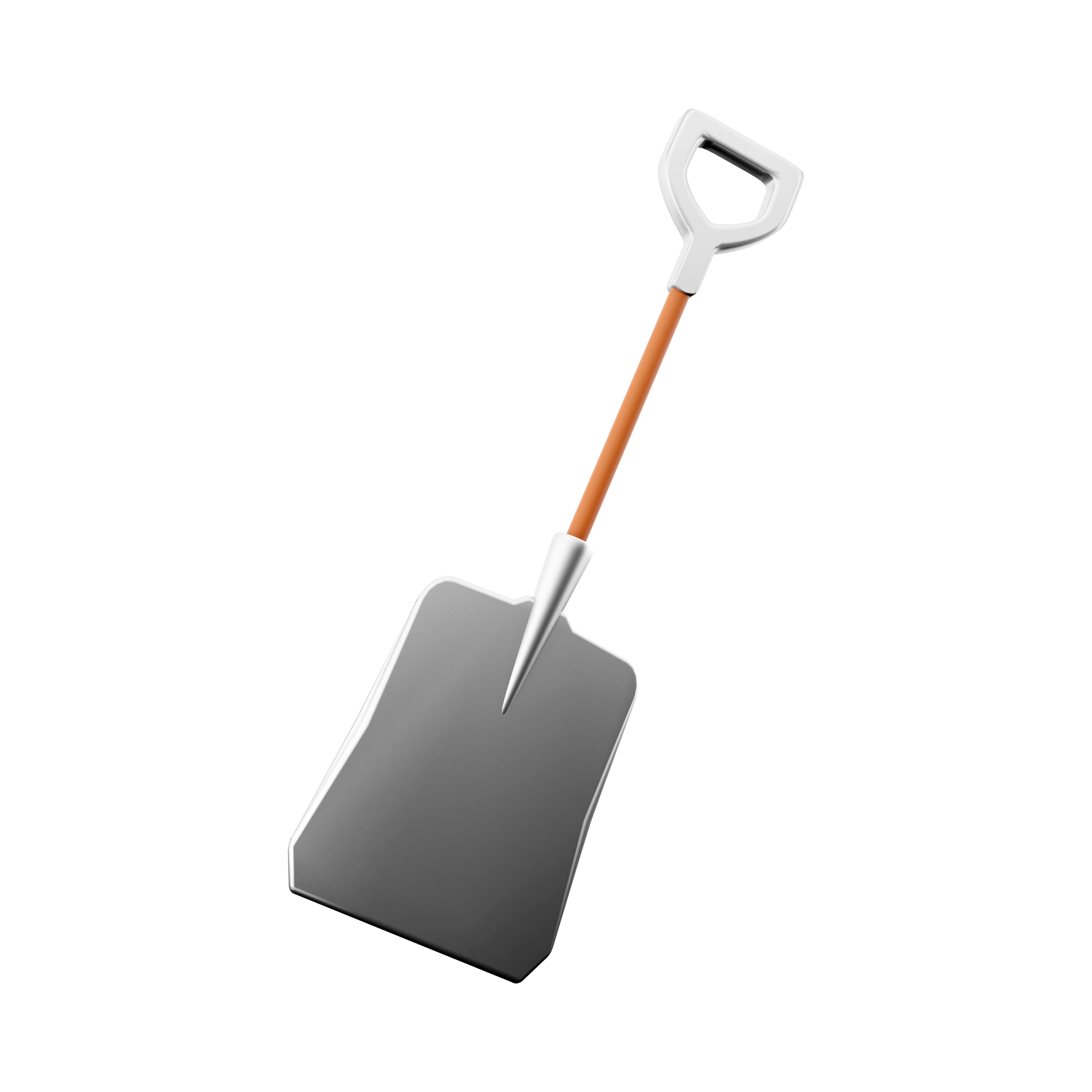 Shovel cartoon icon 3D model | CGTrader