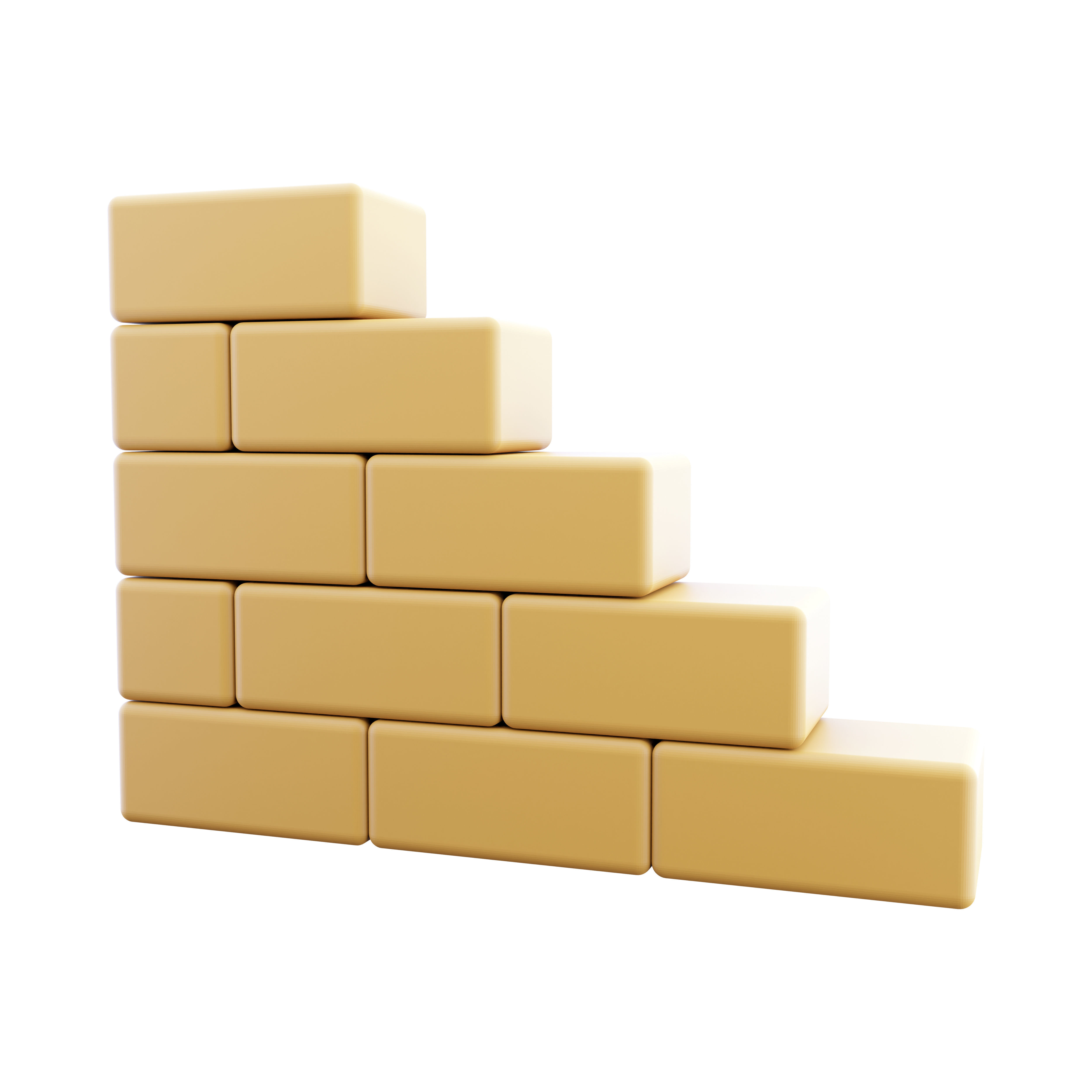 Wall cartoon icon 3D model | CGTrader