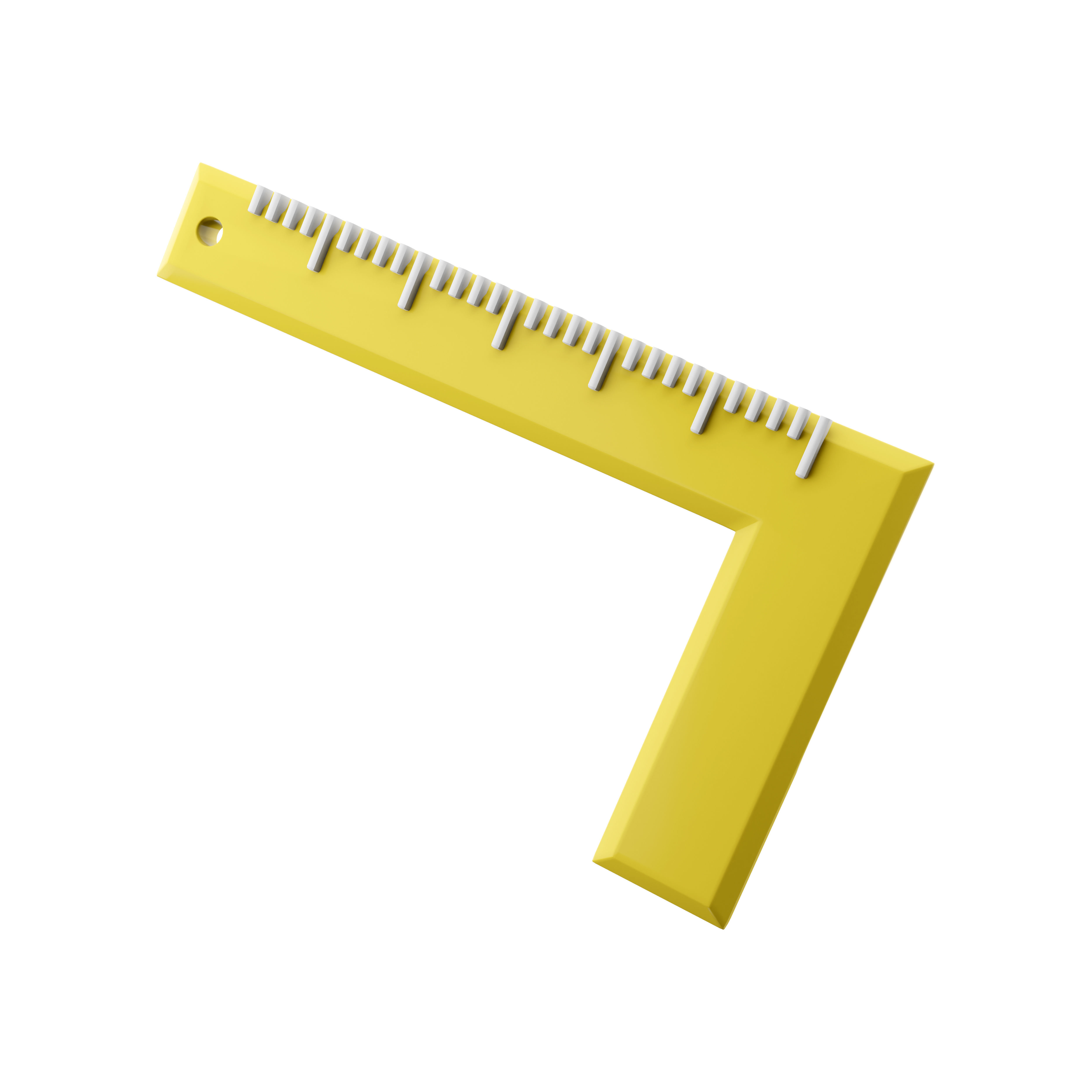 Corner ruler CARTOON 3D model | CGTrader