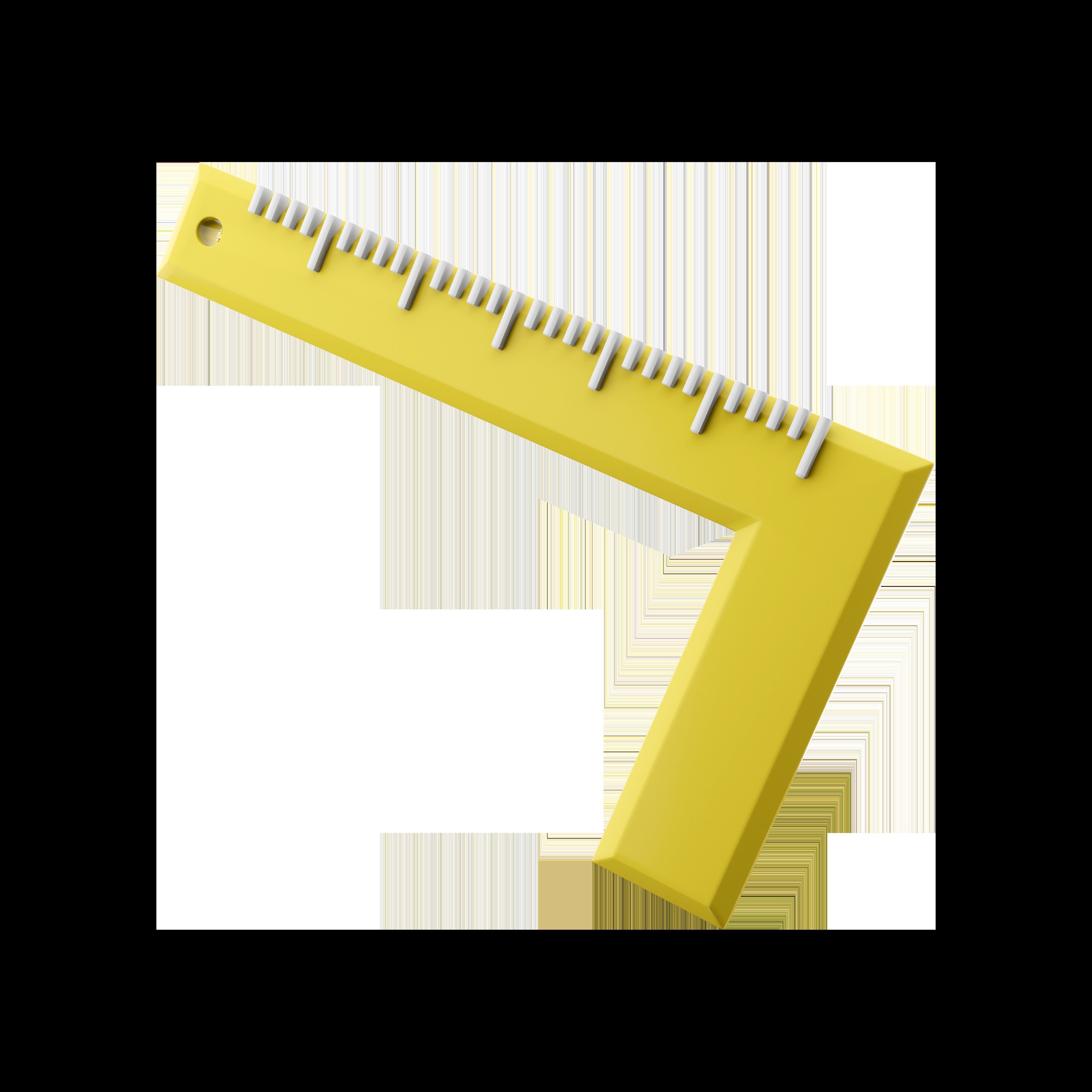 Corner ruler CARTOON 3D model | CGTrader