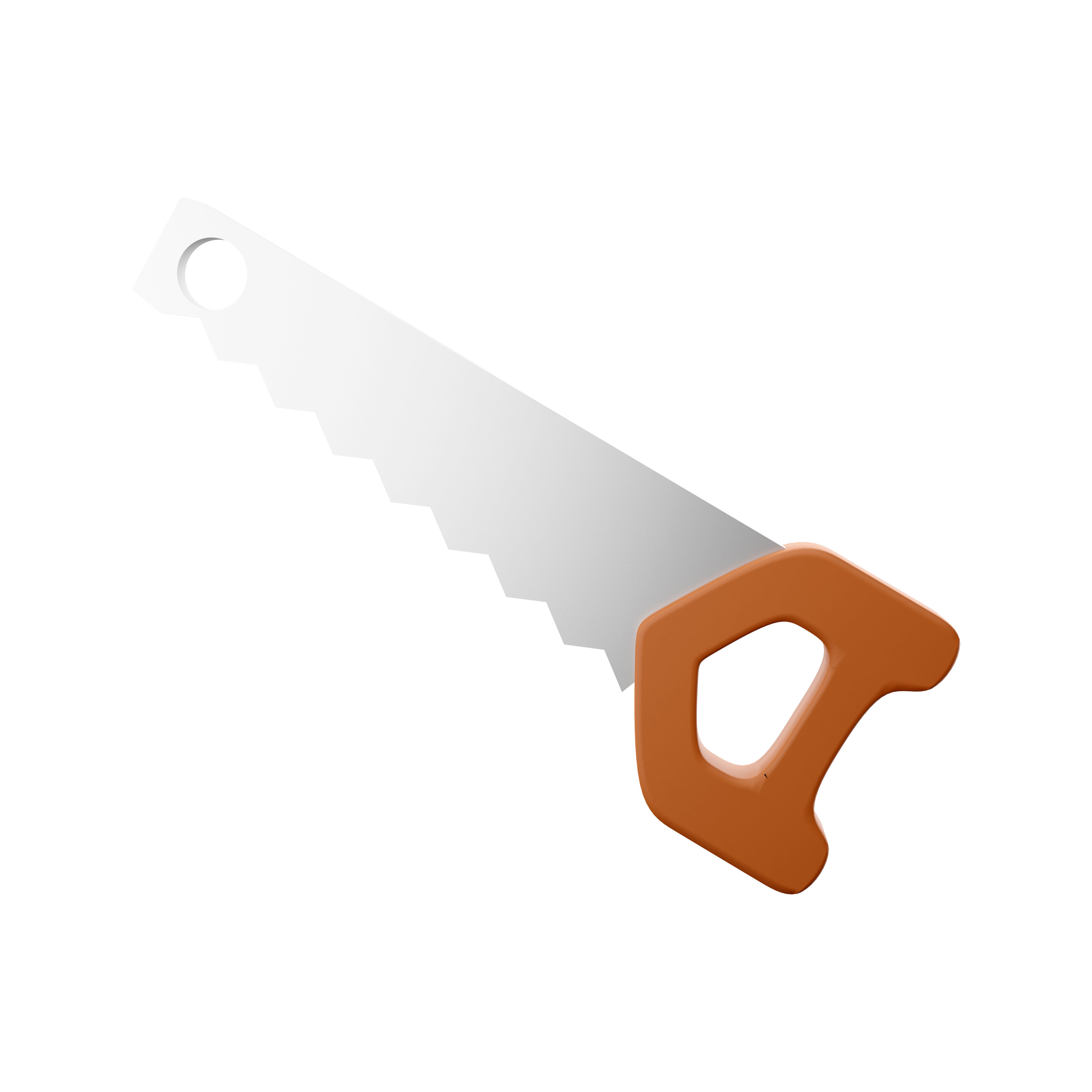 Saw cartoon icon 3D model | CGTrader