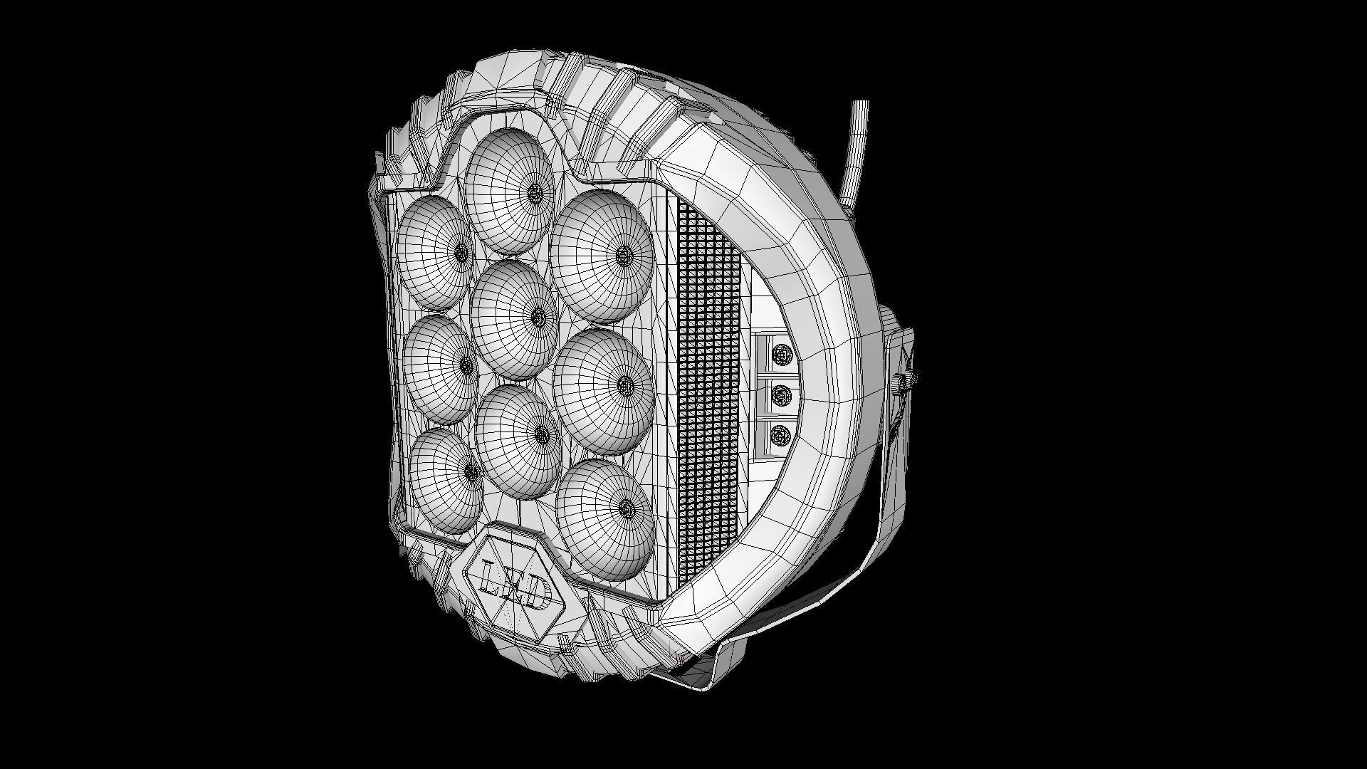 3D model LED ARB Light Circular Lamp Led Bar Lighting VR / AR / low ...