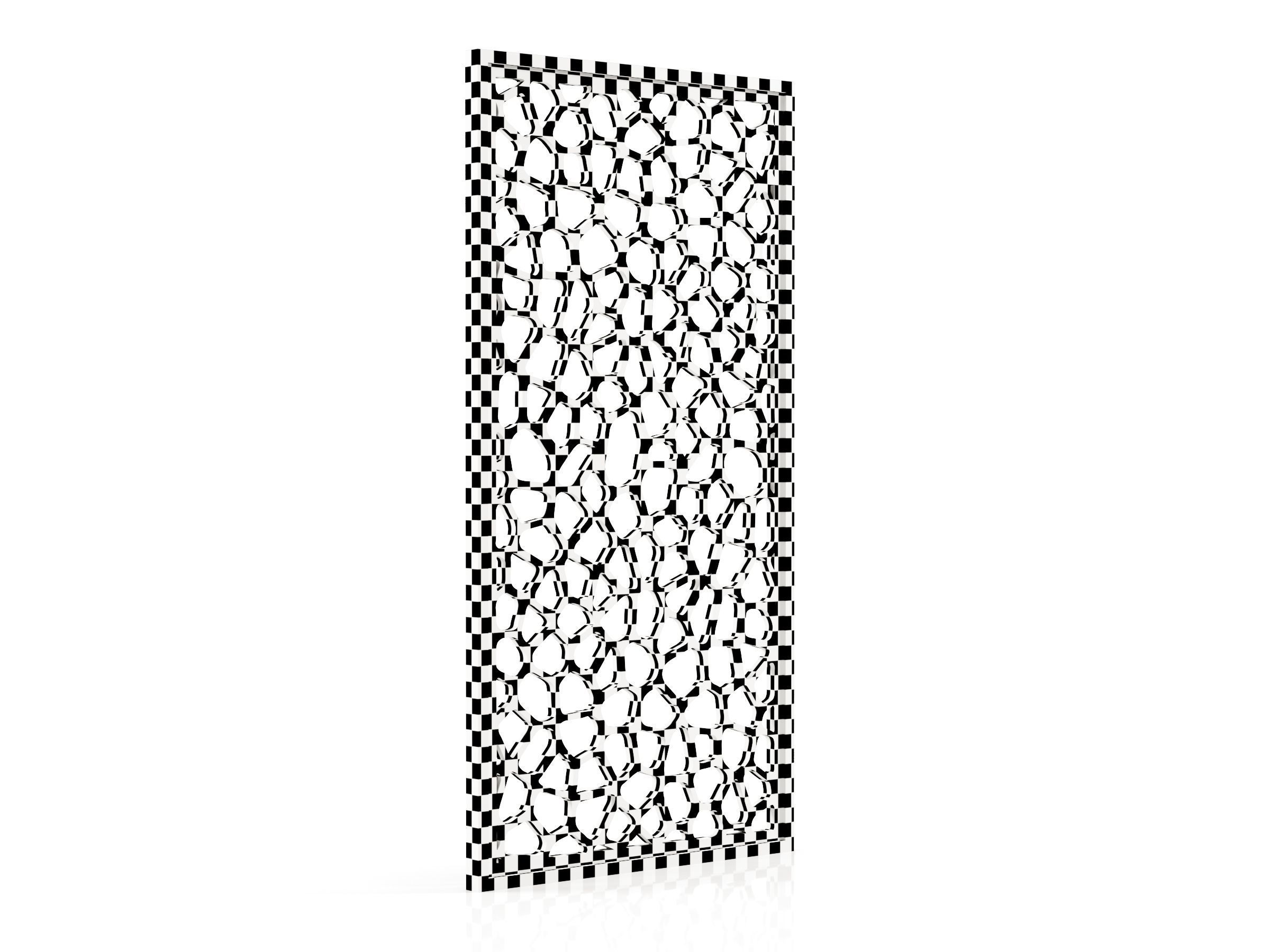 Decorative Pattern CNC Wall Partition 3d Panel 006 free 3D model | CGTrader