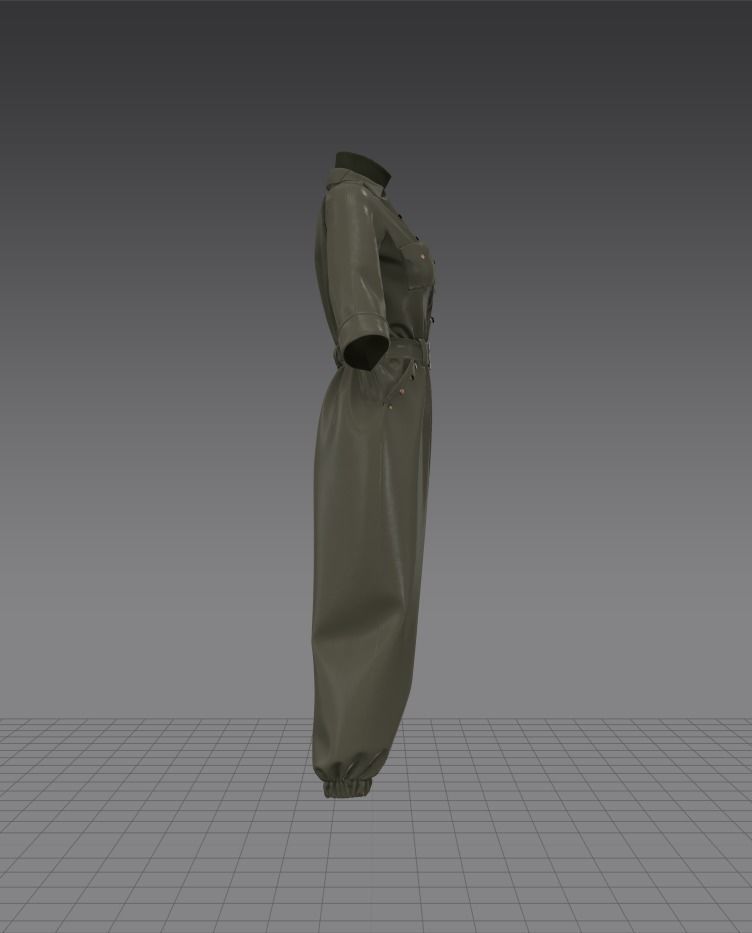 3D model Low Poly Women Military Outfit VR / AR / low-poly | CGTrader