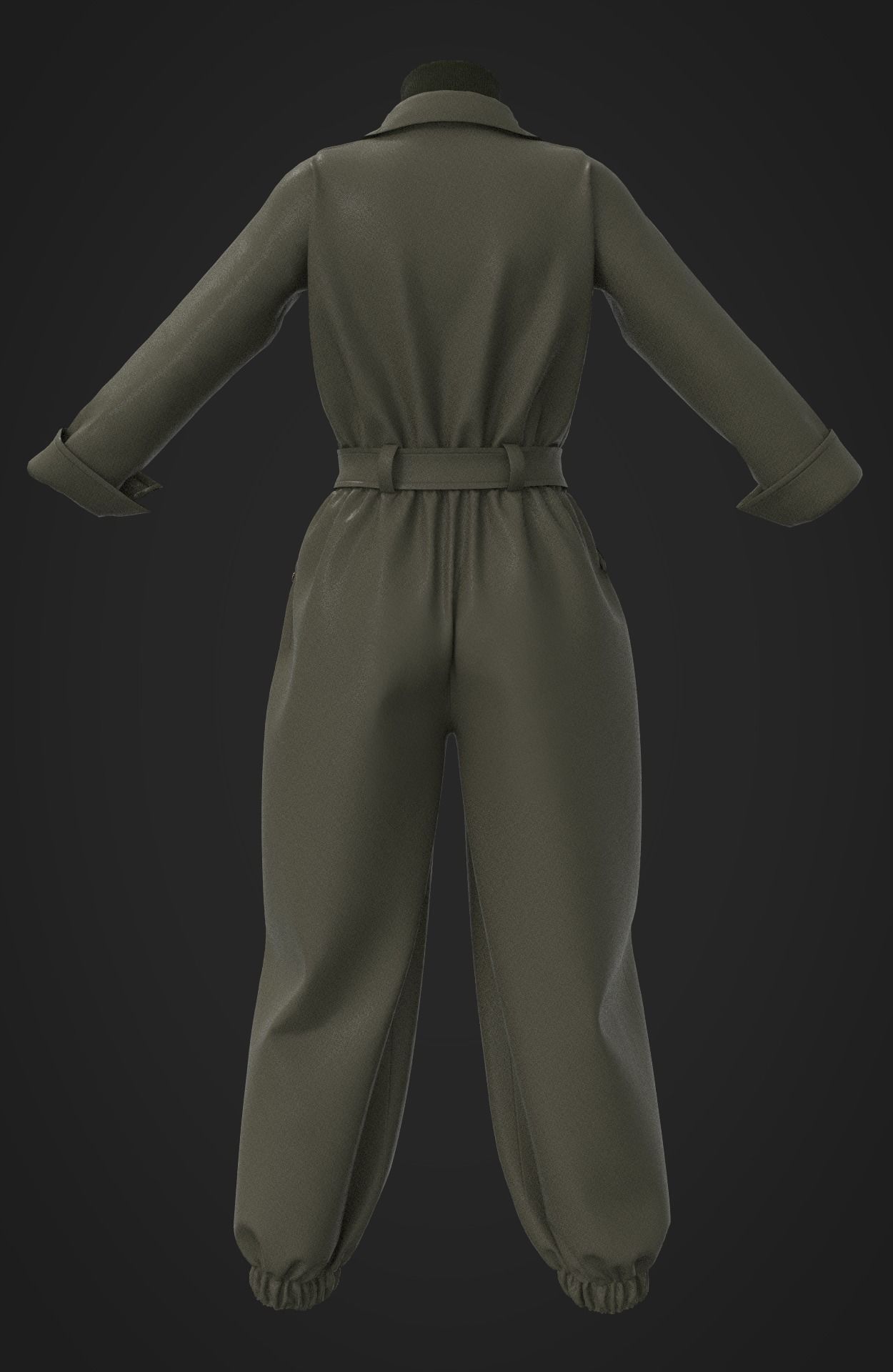 3D model Low Poly Women Military Outfit VR / AR / low-poly | CGTrader