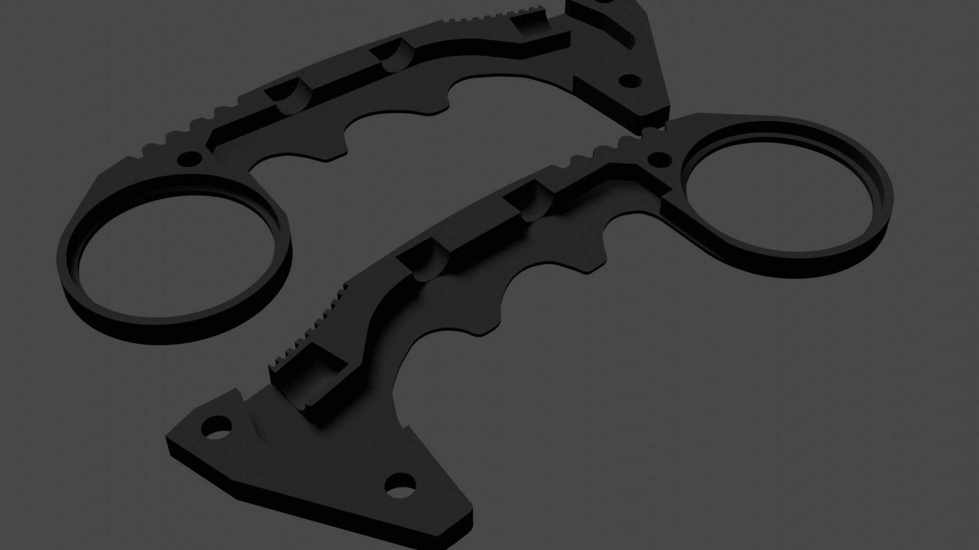 Fidget Karambit Toy Handle free 3D model 3D printable | CGTrader
