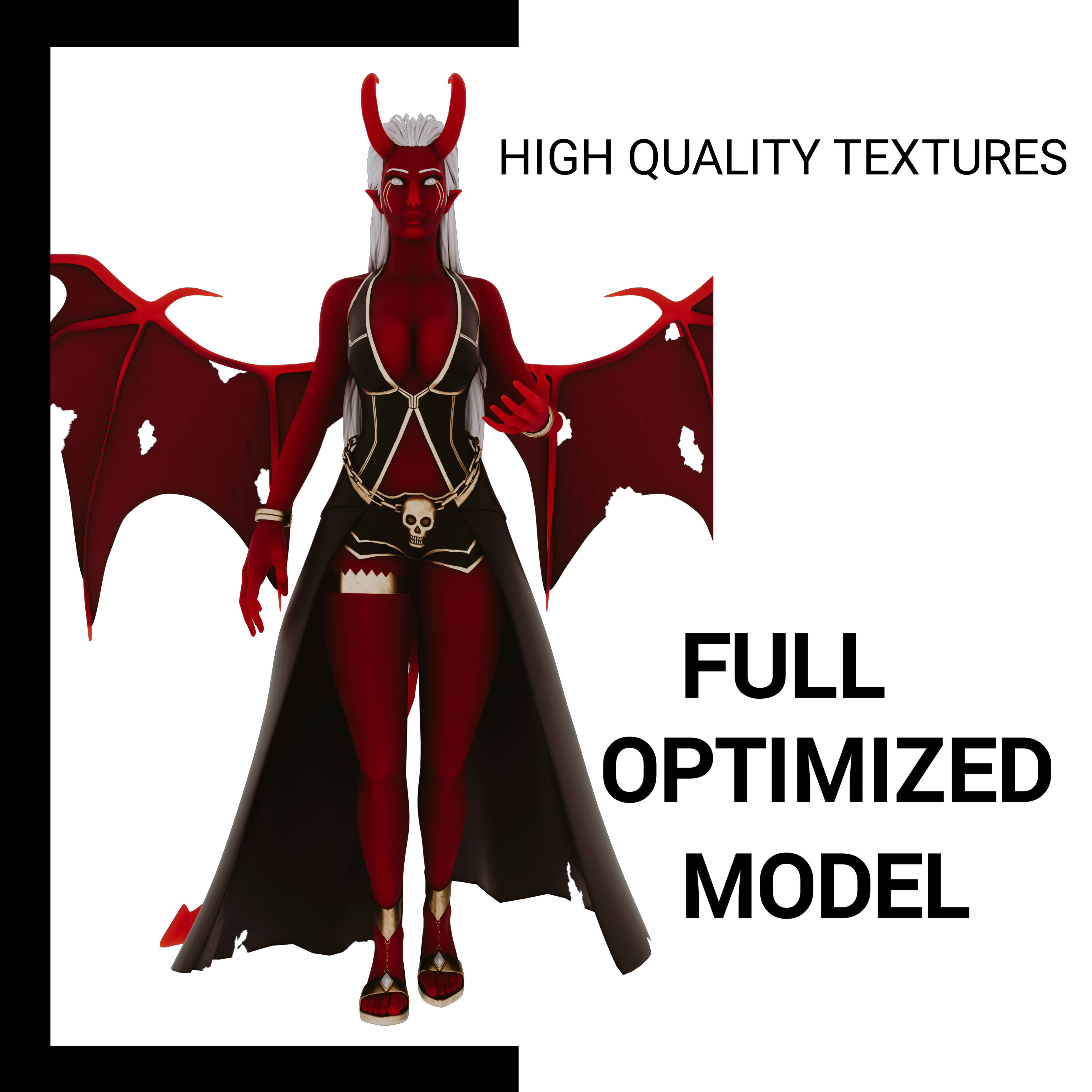 3D model Queen of pain Arcana VR / AR / low-poly | CGTrader