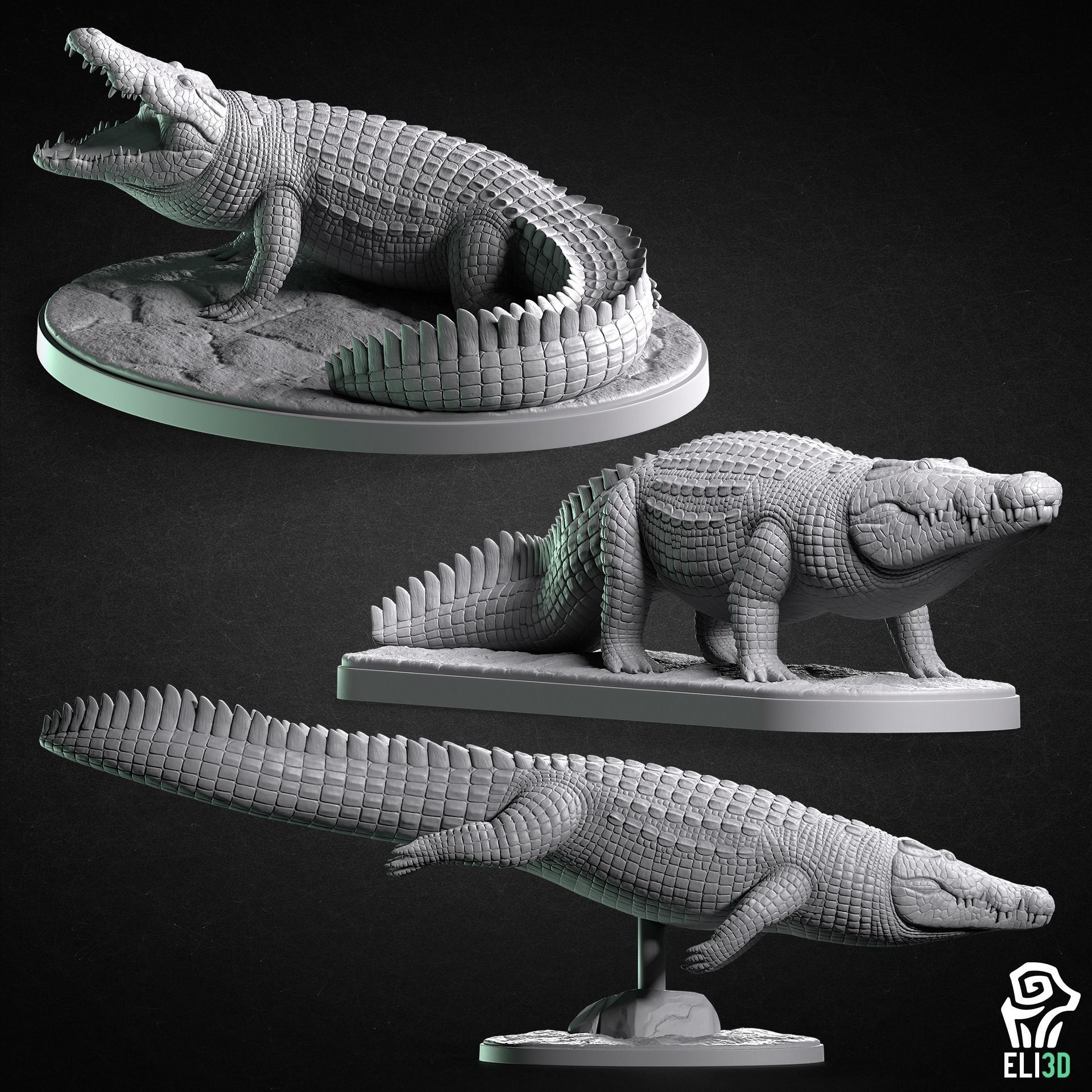 Animals - Swamp Wildlife 3D model 3D printable | CGTrader