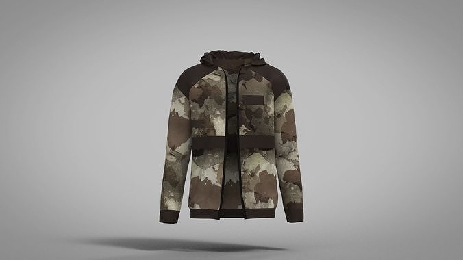3D model Jacket camouflage VR / AR / low-poly | CGTrader