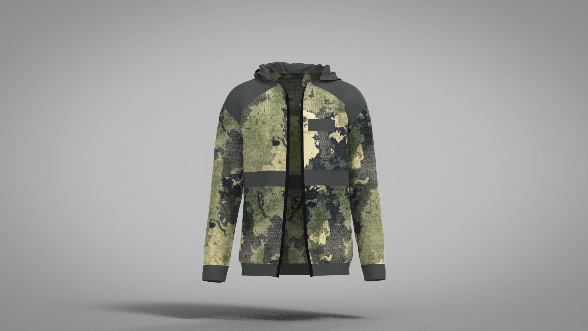 3D model Jacket camouflage VR / AR / low-poly | CGTrader