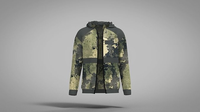 3D model Jacket camouflage VR / AR / low-poly | CGTrader