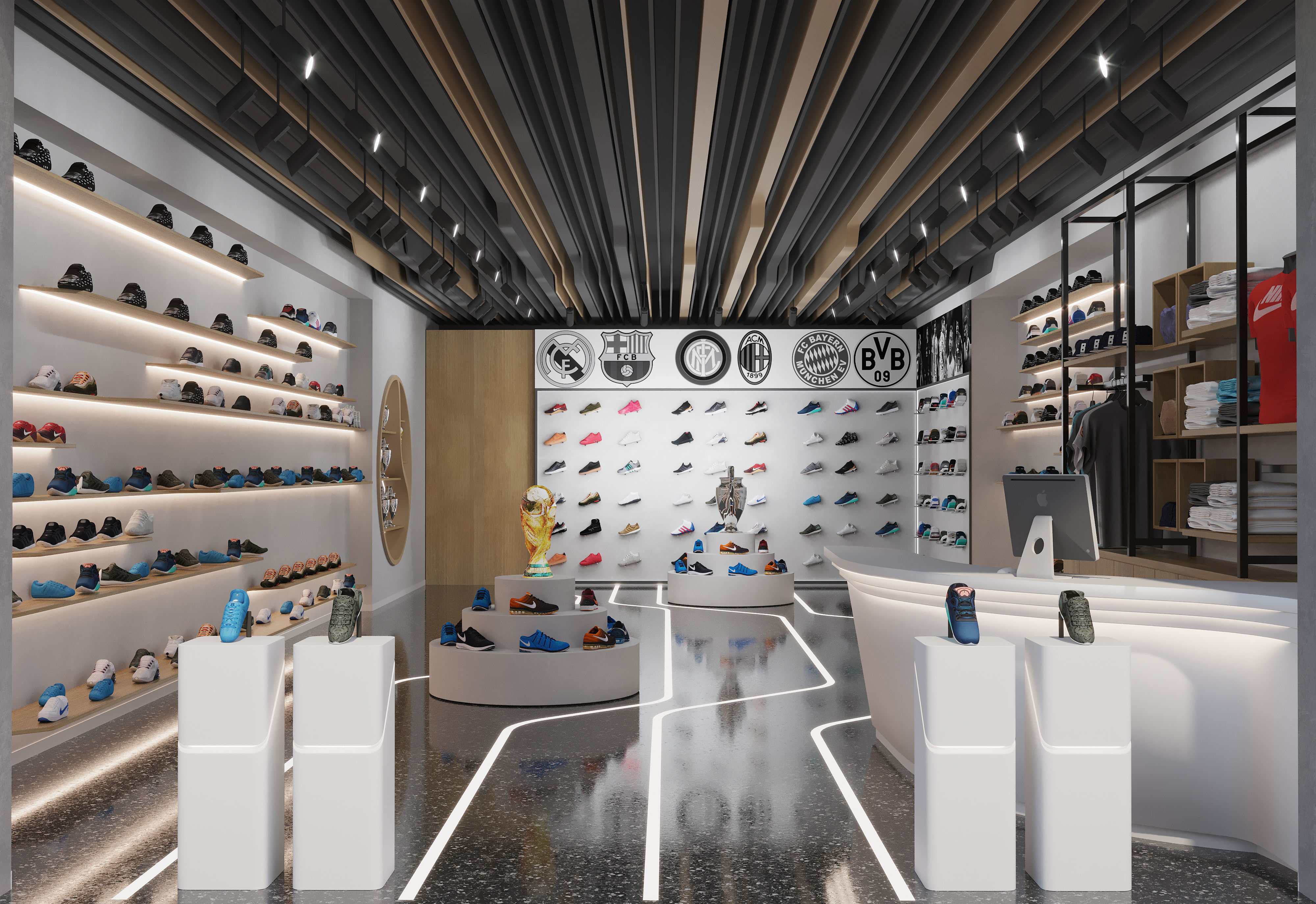 3D model Sports Shoes Store shop VR / AR / low-poly | CGTrader
