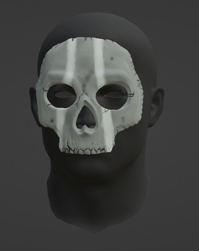 2022 GHOST SIMON RILEY MASK COD MODERN WARFARE 2 WARZONE 3D 3D model 3D ...