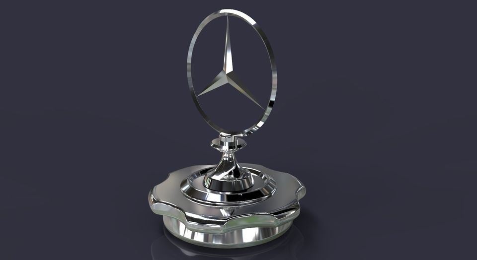 Mercedes Star free 3D model | CGTrader
