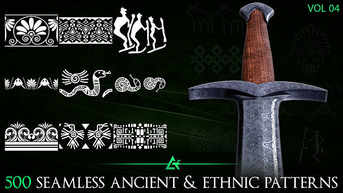 500 Practical Tileable Ancient and Ethnic Border Patterns -Vol 4 ...