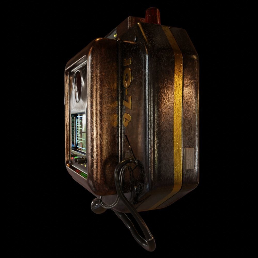 Scifi console terminal com cyberpunk device 3D model | CGTrader