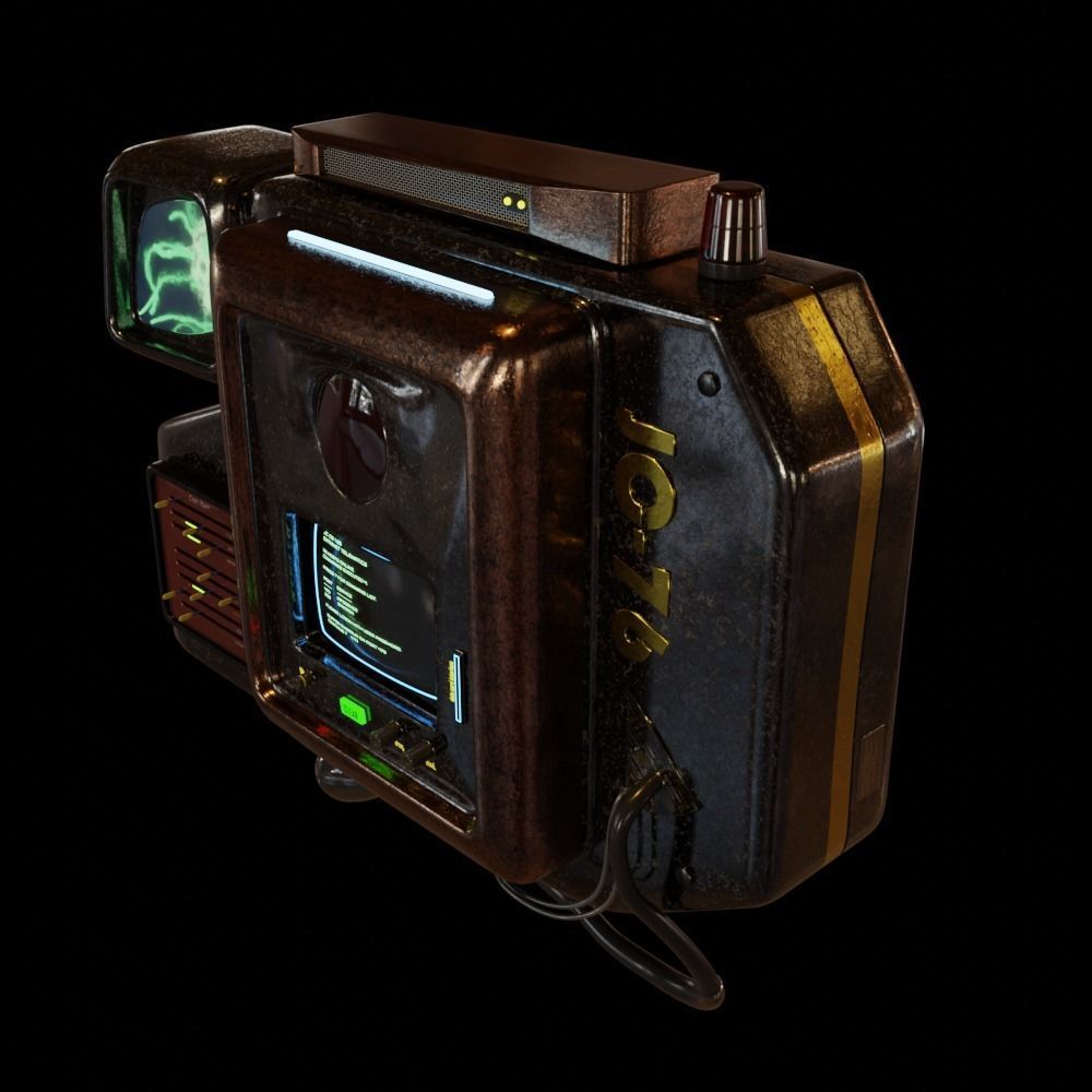 Scifi console terminal com cyberpunk device 3D model | CGTrader