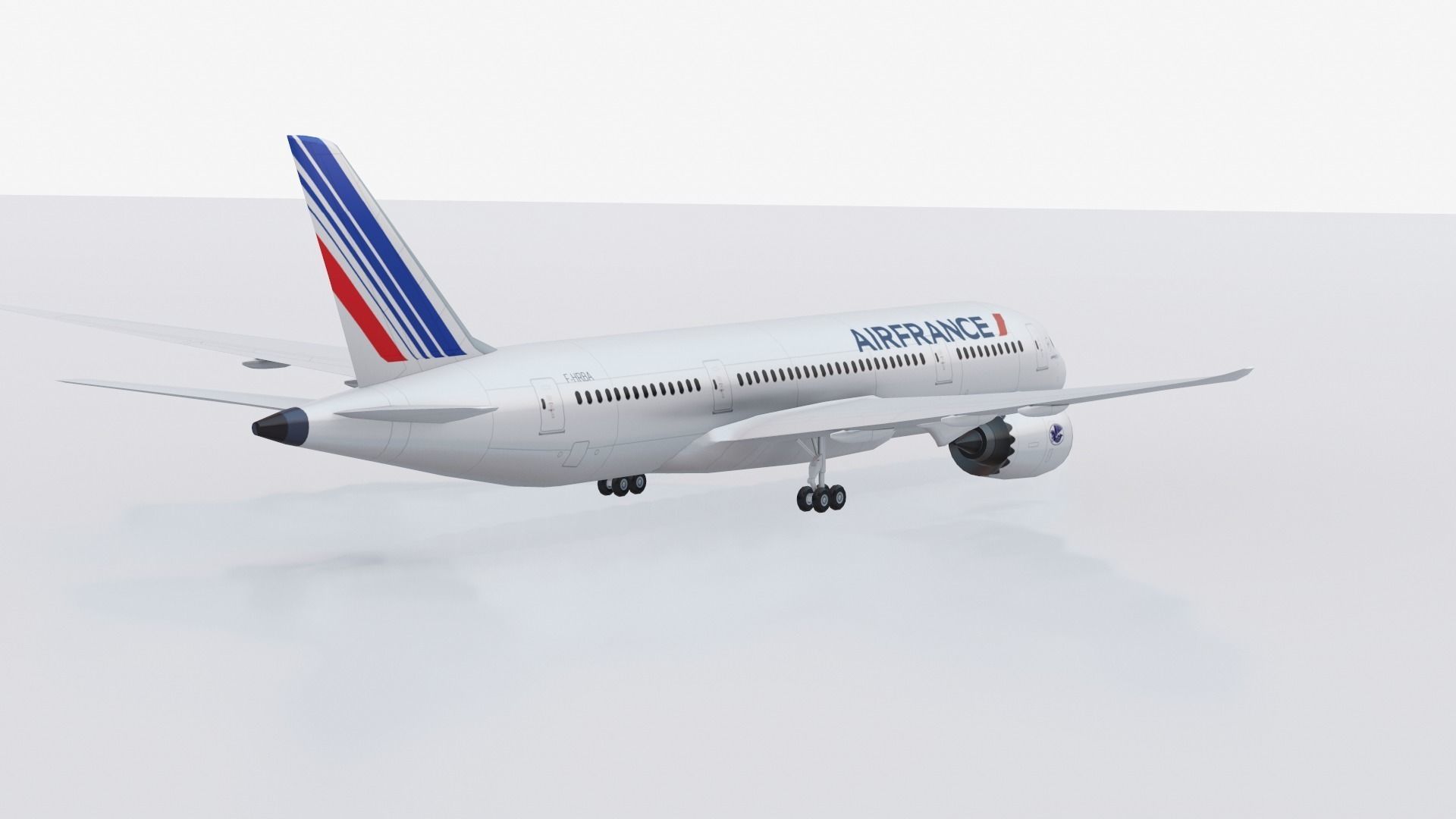 3D model Boeing 787 Dreamliner Air france VR / AR / low-poly | CGTrader
