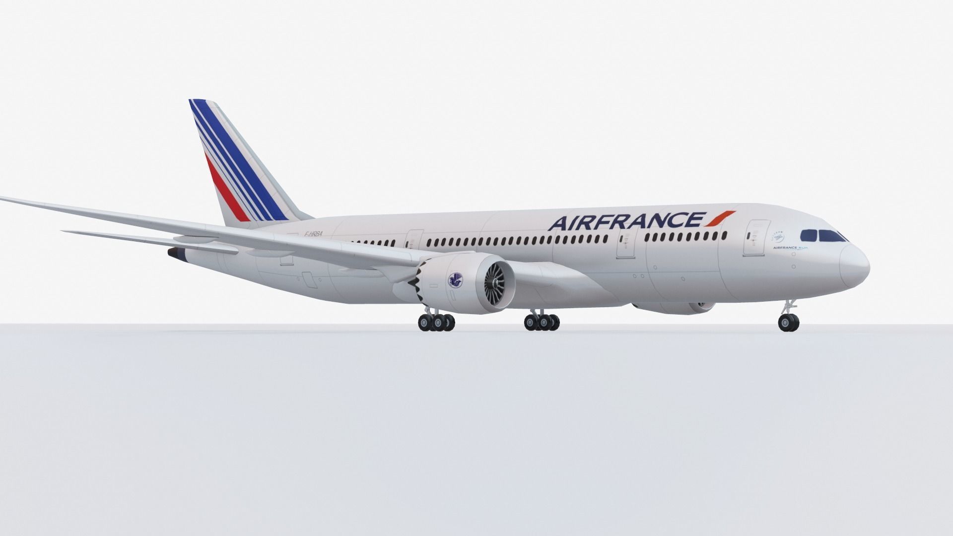 3D model Boeing 787 Dreamliner Air france VR / AR / low-poly | CGTrader