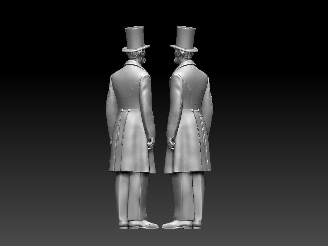 Abraham Lincoln 3D model 3D printable | CGTrader