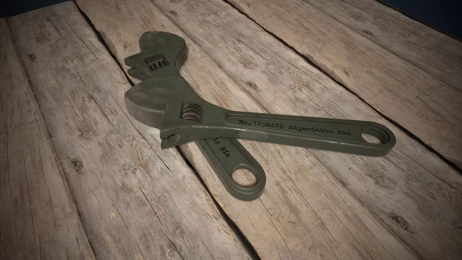 3D Adjustable wrench 3D model | CGTrader