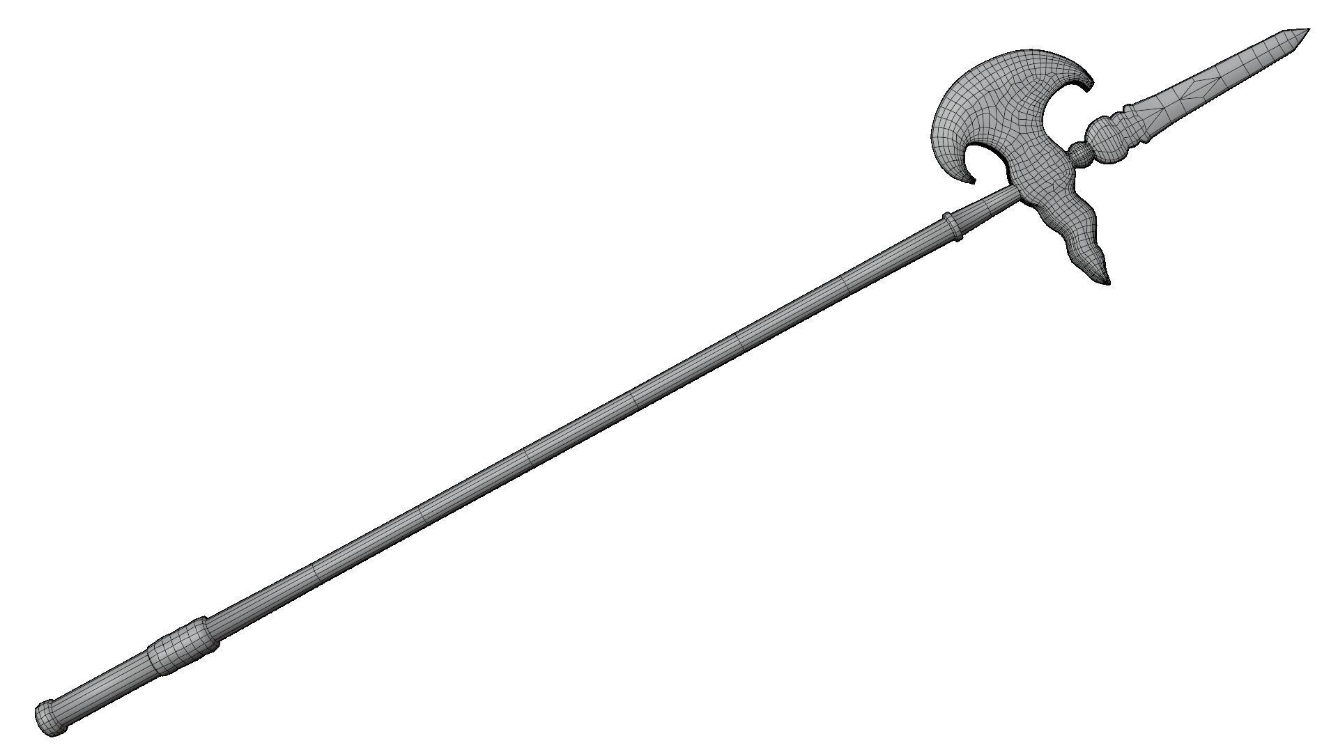 Banished Knights Halberd from Elden Ring free VR / AR / low-poly 3D ...