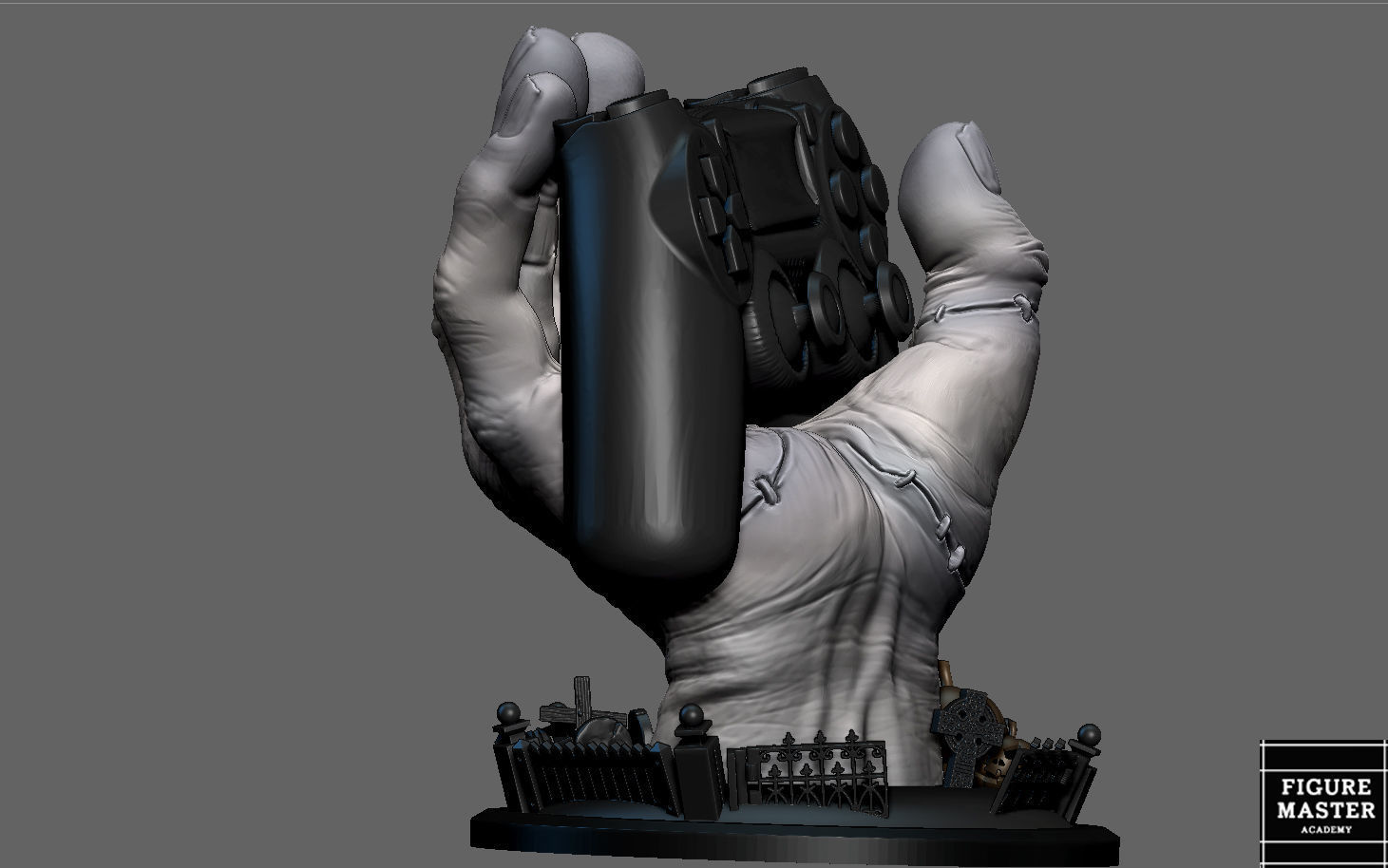 THE THING PS4 PS5 CONTROLLER HOLDER WEDNESDAY ADDAMS 3D PRINT 3D model ...
