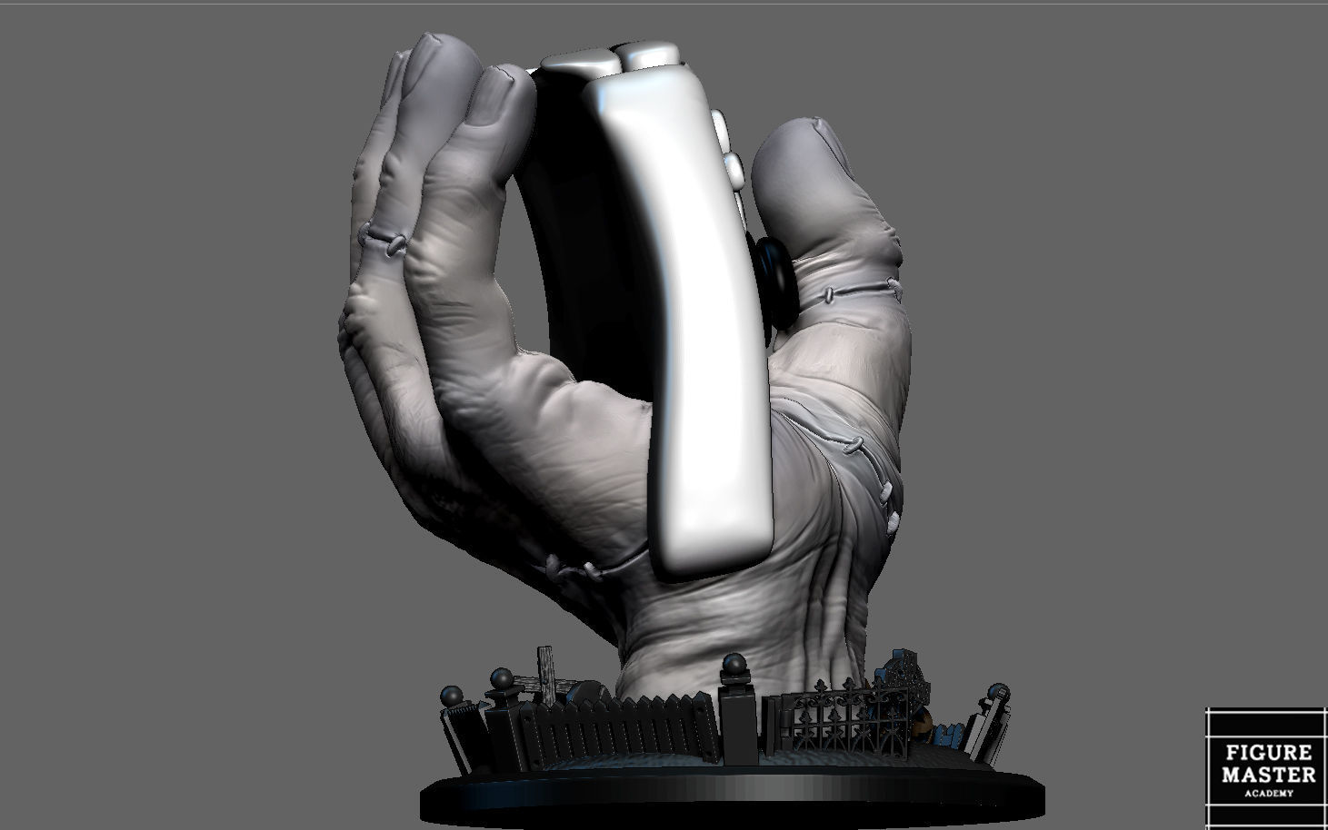 THE THING PS4 PS5 CONTROLLER HOLDER WEDNESDAY ADDAMS 3D PRINT 3D model ...