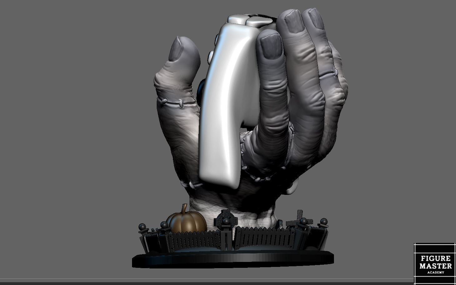 THE THING PS4 PS5 CONTROLLER HOLDER WEDNESDAY ADDAMS 3D PRINT 3D model ...