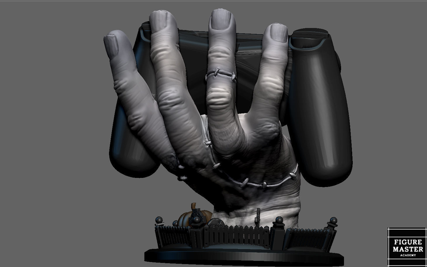 THE THING PS4 PS5 CONTROLLER HOLDER WEDNESDAY ADDAMS 3D PRINT 3D model ...