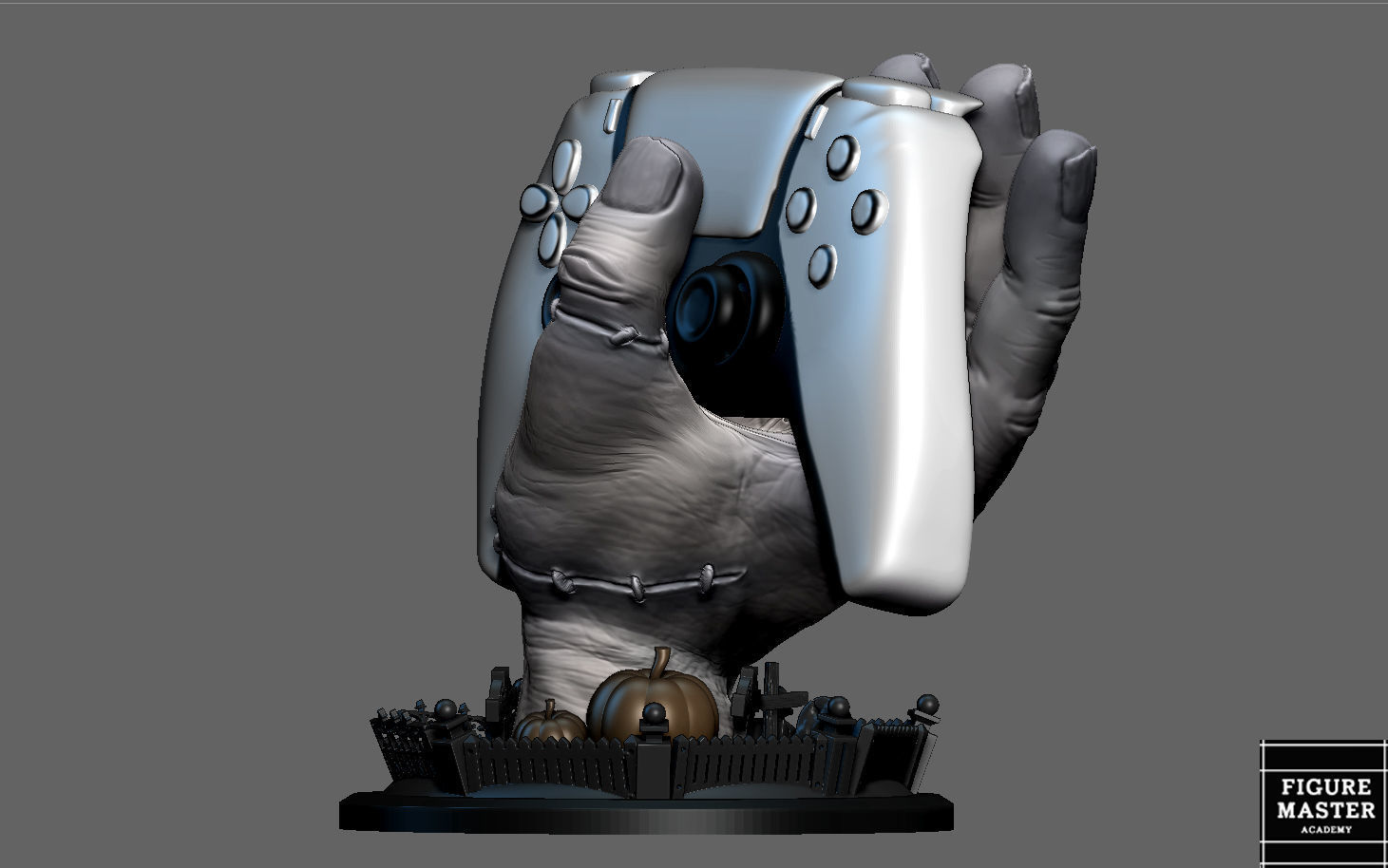 THE THING PS4 PS5 CONTROLLER HOLDER WEDNESDAY ADDAMS 3D PRINT 3D model ...
