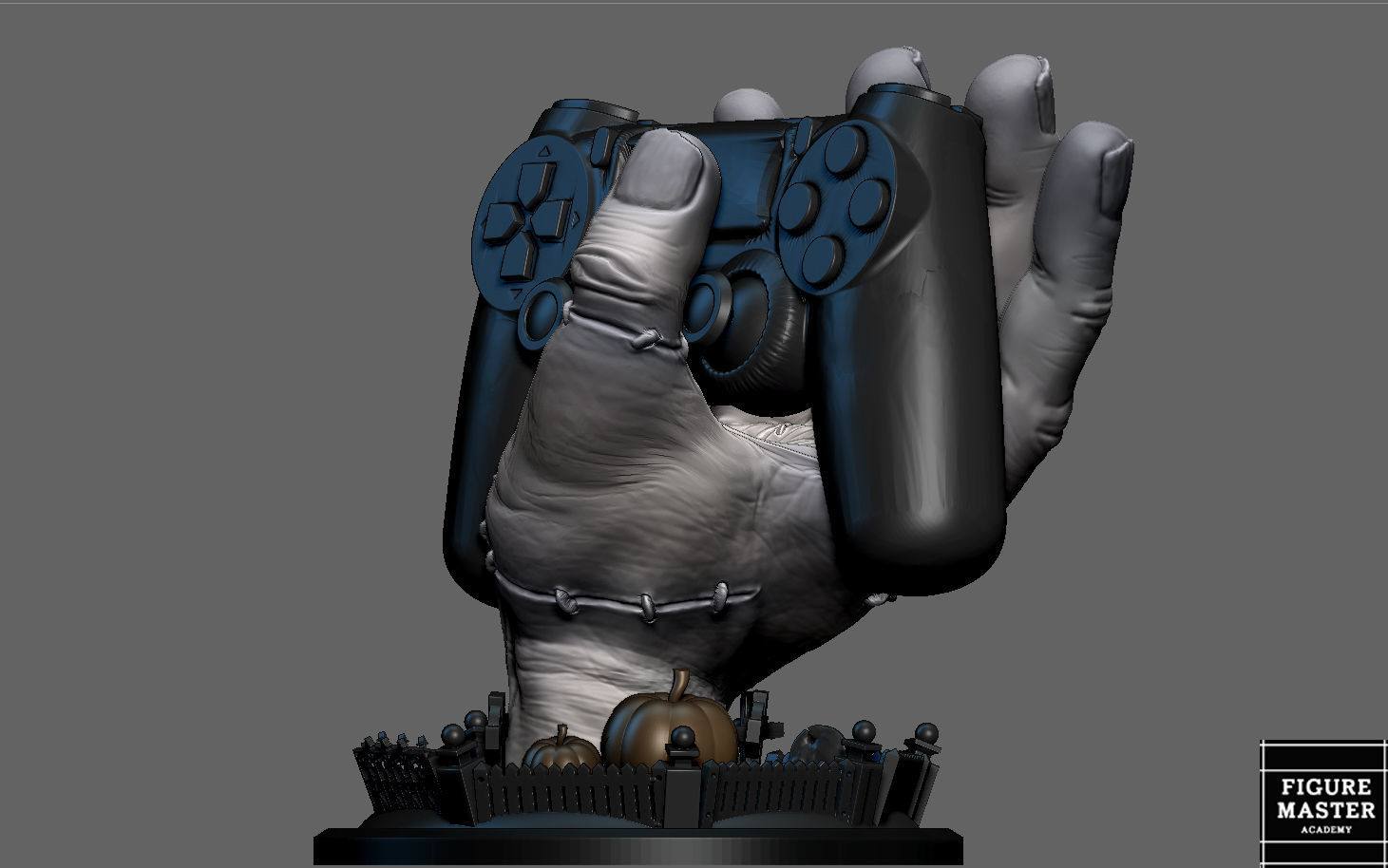THE THING PS4 PS5 CONTROLLER HOLDER WEDNESDAY ADDAMS 3D PRINT 3D model ...