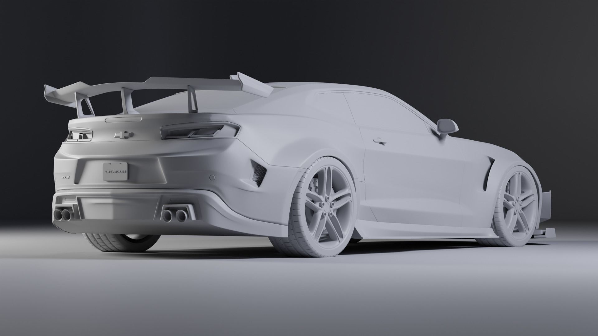 High-Poly Chevrolet Camaro ZL1 3D model | CGTrader