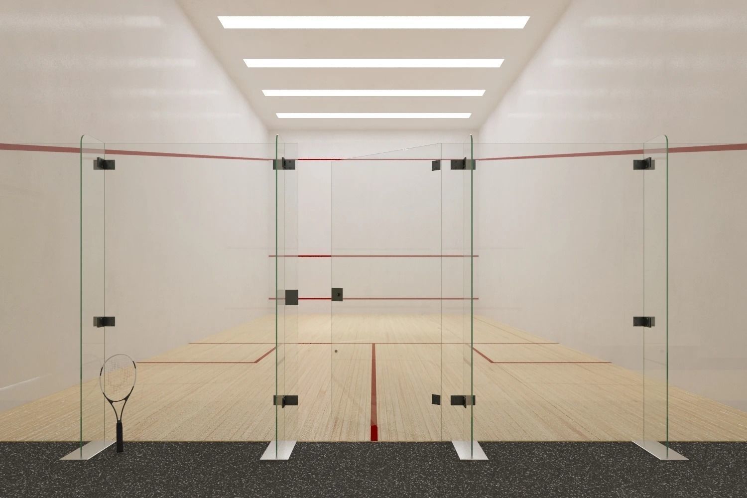 Double Squash Court 3D model | CGTrader