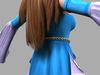 Queen woman wearing dress and crown 3D model | CGTrader
