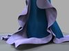 Queen woman wearing dress and crown 3D model | CGTrader