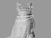 Queen woman wearing dress and crown 3D model | CGTrader