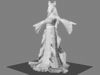 Queen woman wearing dress and crown 3D model | CGTrader