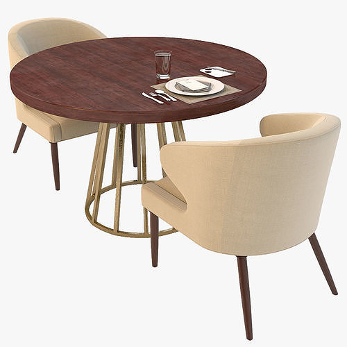 Dining Table Set 3D model | CGTrader