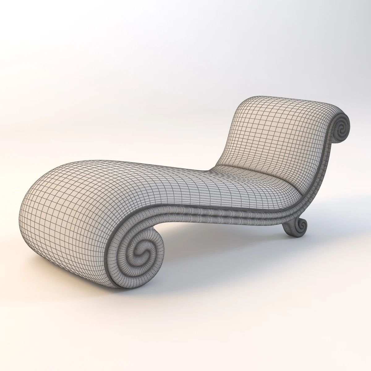 Classic Lounge Snail Sofa 3D model | CGTrader