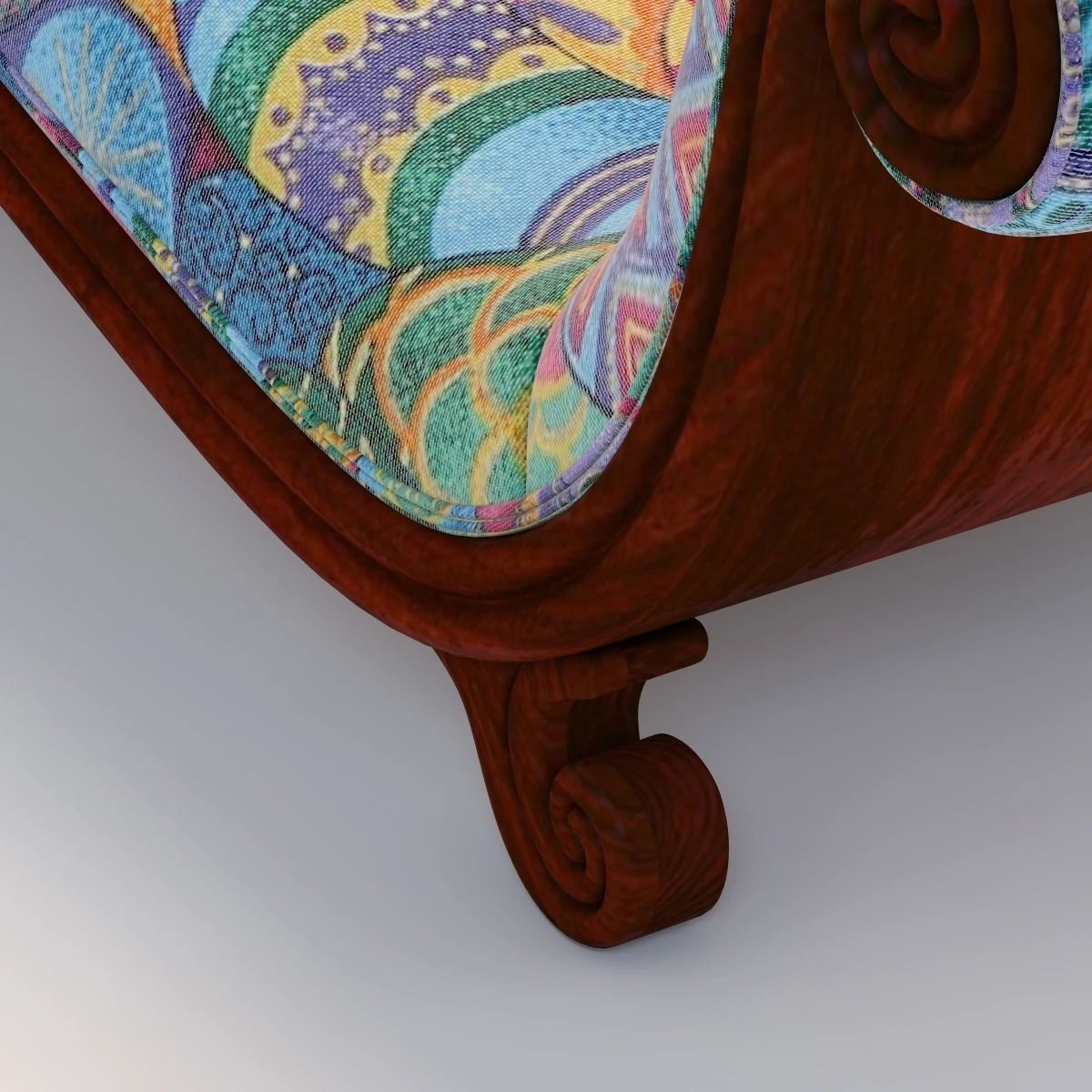 Classic Lounge Snail Sofa 3D model | CGTrader