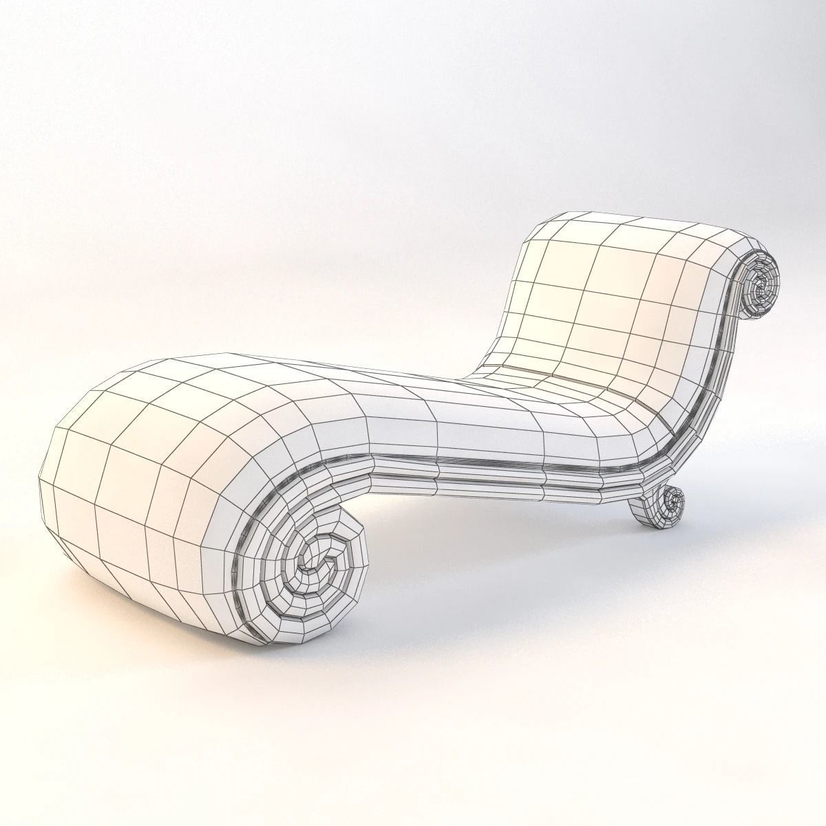 Classic Lounge Snail Sofa 3D model | CGTrader