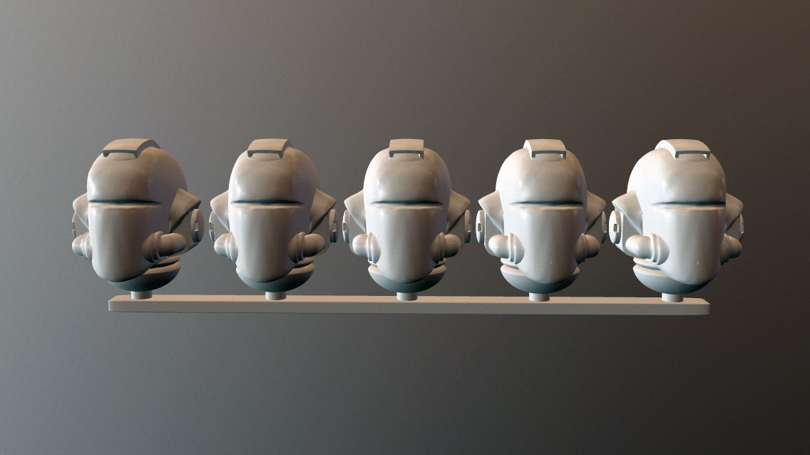 Nuclear space helmet pack 3D model 3D printable | CGTrader