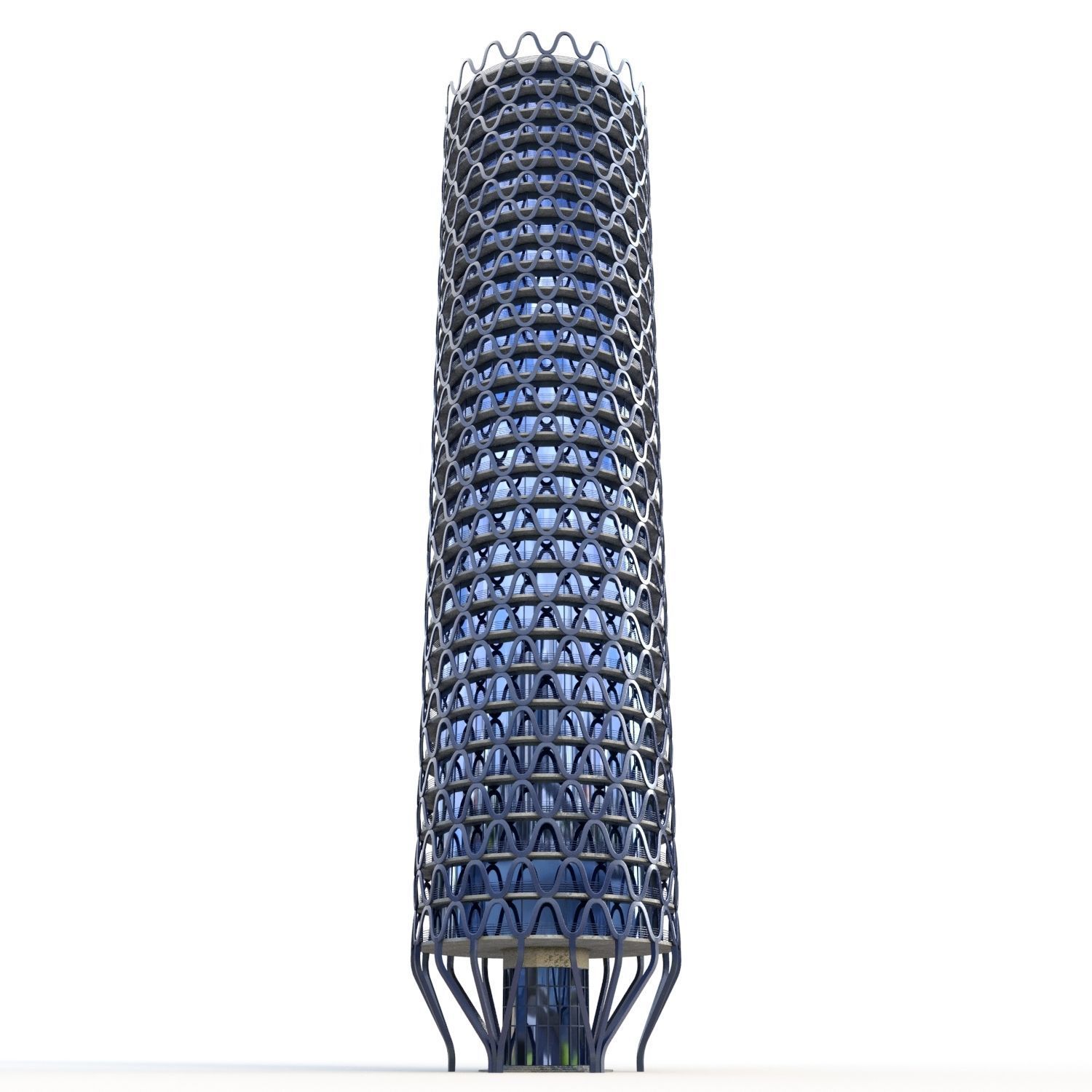 DFA Studio Residential Tower 02 3D model | CGTrader