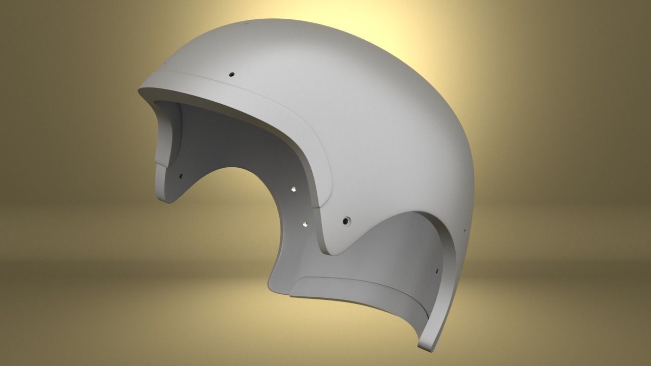 Airsoft ILC Dover Integrated Ballistic Helmet Hollow body 3D model 3D ...
